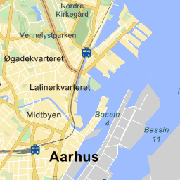 Apm Container Terminal Aarhus - kort på Krak