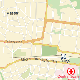 Växjo - karta på Eniro